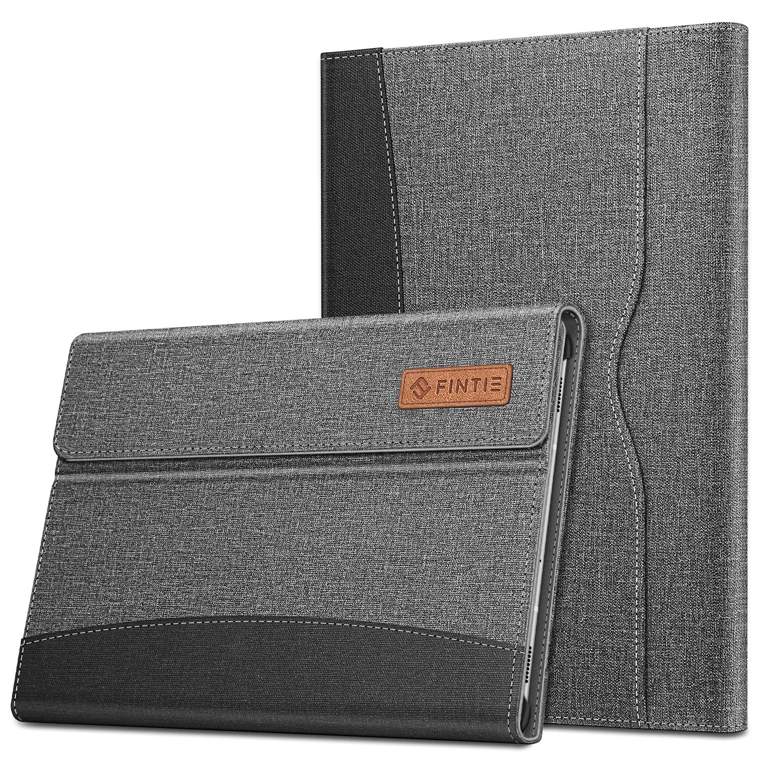 Fintie Case for Samsung Galaxy Tab S6 10.5" 2019 (Model SM-T860/T865/T867), [Supports S Pen Wireless Charging] Multiple Angle Portfolio Business Cover with Pocket Auto Sleep/Wake, Gray