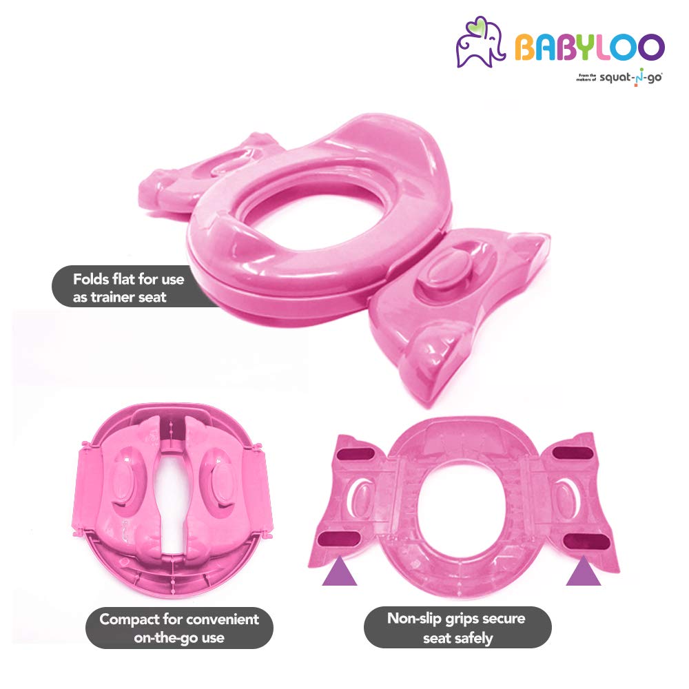 Babyloo Multipurpose 2 in1 Travel Potty (Pink)
