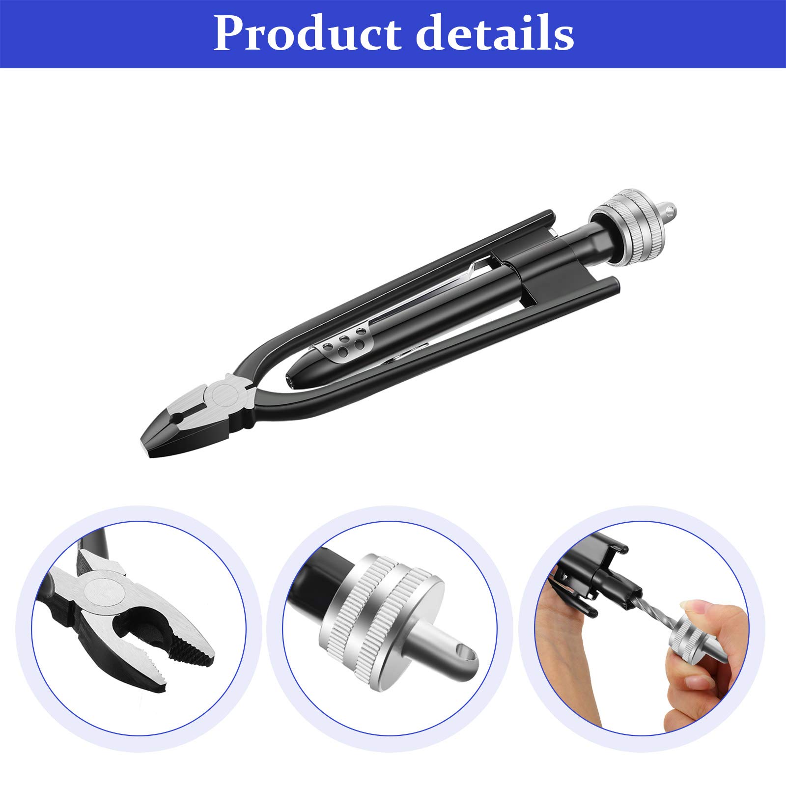 6 Inch Safety Wire Pliers, Wire Twisting Tool Lock Wire Pliers, Wire Twister Tool for Aircraft Auto Industry