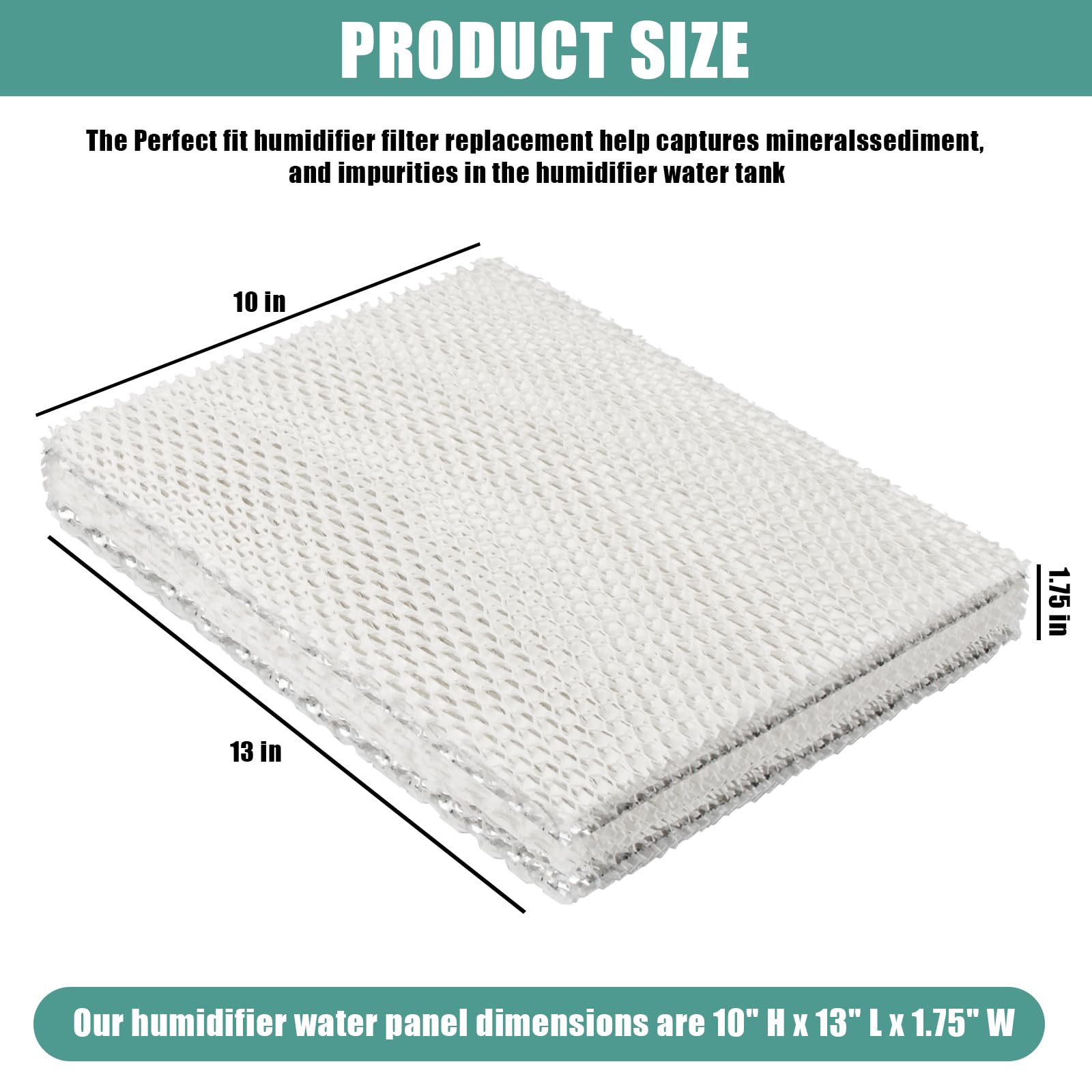 45 Water Panel Humidifier Filter Pad Replacement Compatible with Aprilaire Whole House Humidifier Models 400, 400A, 400M Humidifier Parts, Furnace Humidifier Filter Accessories -(2 Pack)