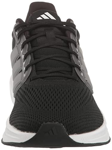 adidas Men's Ultrabounce Running Shoe, Black/White/Black (Wide), 9