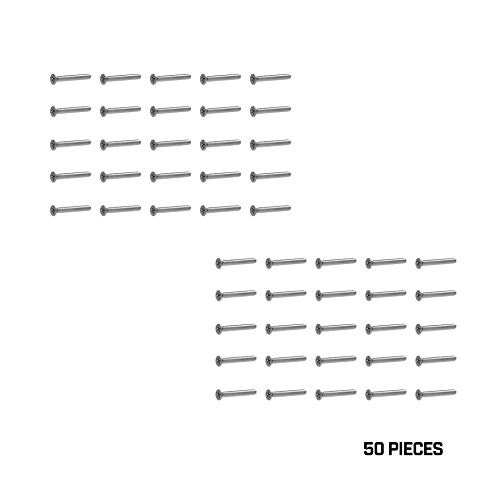 Fifty Pieces #8-32 X 1 1/2" 316 Marine Grade Stainless Steel Flat Head Phillips Machine Screw, 316 Stainless Steel Screws (50) el tornillo de la máquina