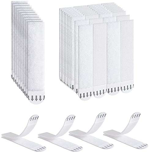 Ainiv 32-Pairs(64 Strips) Large Picture Hanging Strips Heavy Duty, Adhesive Hook and Loop Mounting Tapes Damage Free No Nails Picture Hangers for Frame Hanging Poster Strips Christmas Decorations