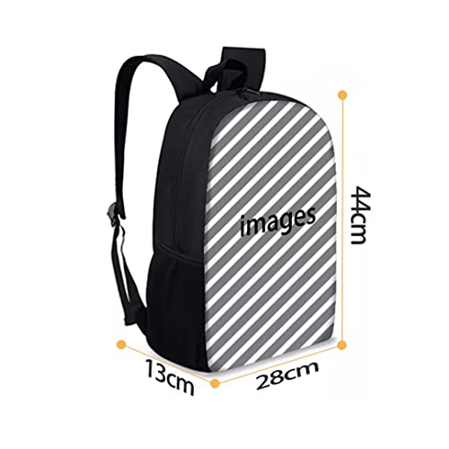Allinterest Chicken Printing School Backpack And Lunch Box Set Soft Lightweight Adjustable Shoulder Strap Bag
