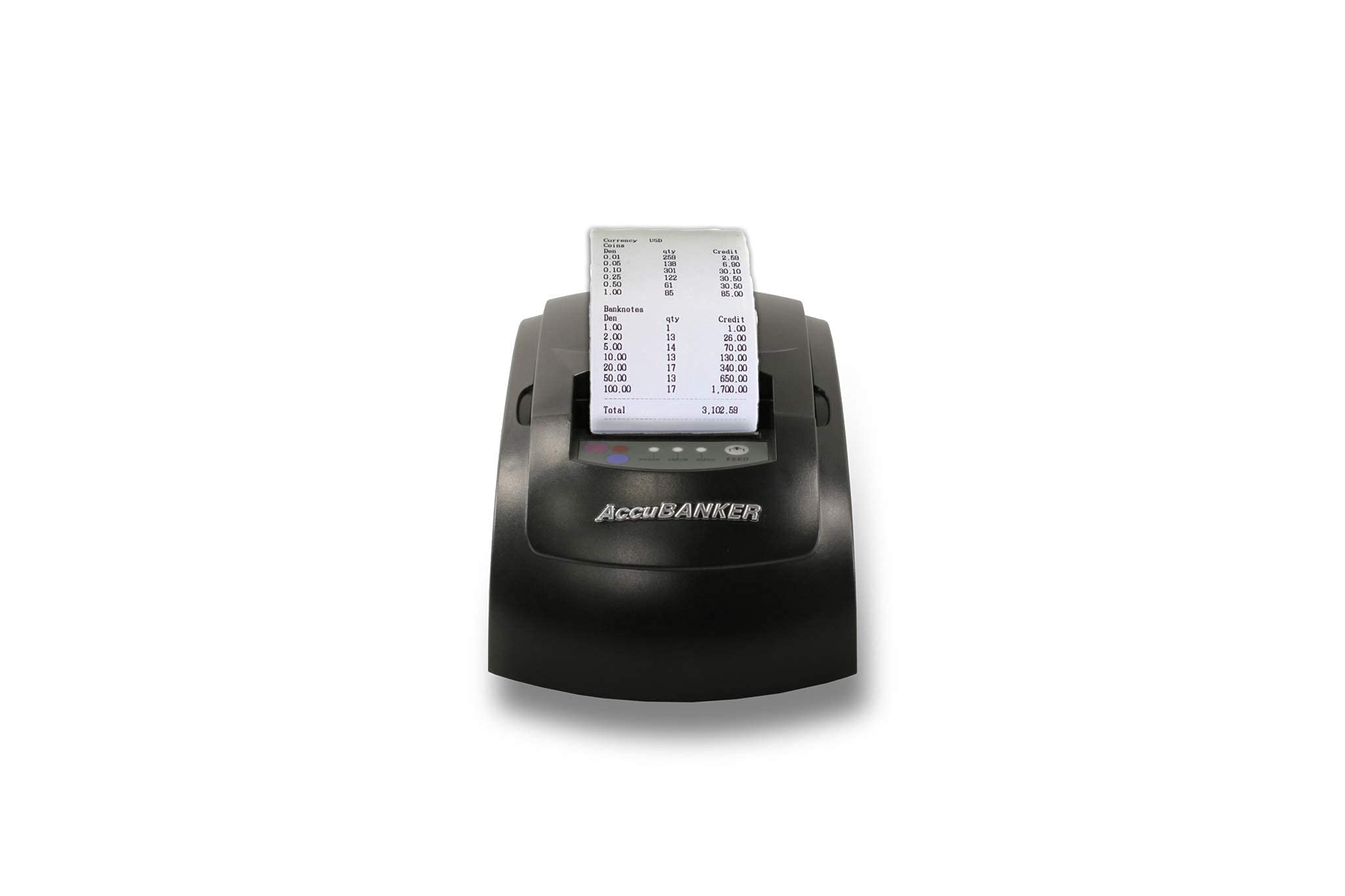 AccuBANKER MP20-58 Thermal Printer for AB5800 Bill Counter - Prints Reports of Verified Bills, Quick and Easy to Use, Compact Design, Quick Printing Speed, Low Noise Level (AB5800 Compatibility)