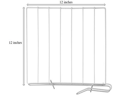 Evelots 4 Pack Shelf Dividers for Wood Shelves, Closet Organization-12 Inches Tall/Reinforced Wide Bottom for Added Stability