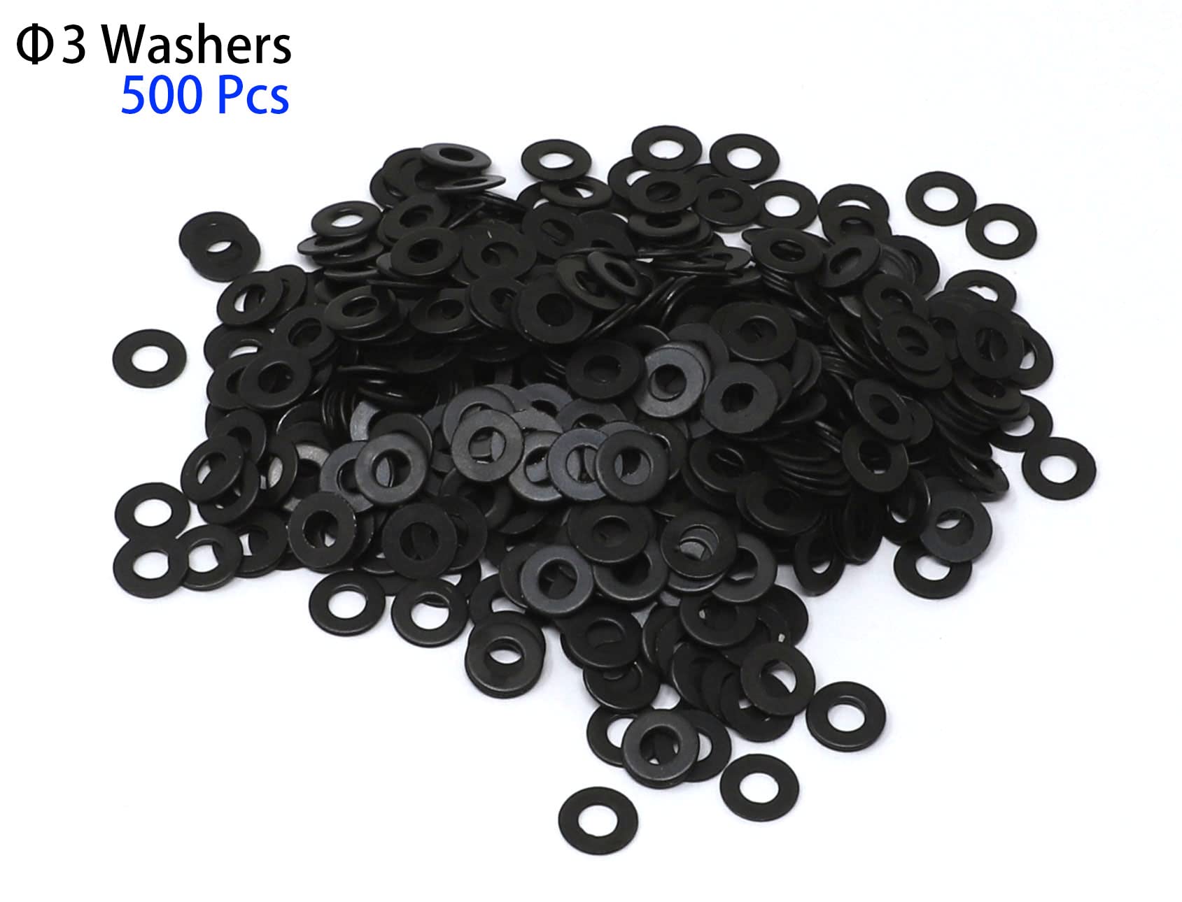 iexcell 1500 Pcs M3 x 6/8/10/12/14/16/20/25/30/35/40/45/50 Alloy Steel 10.9 Grade Hex Socket Button Head Cap Screws Bolts Nuts Washers Assortment Kit, Black Oxide Finish