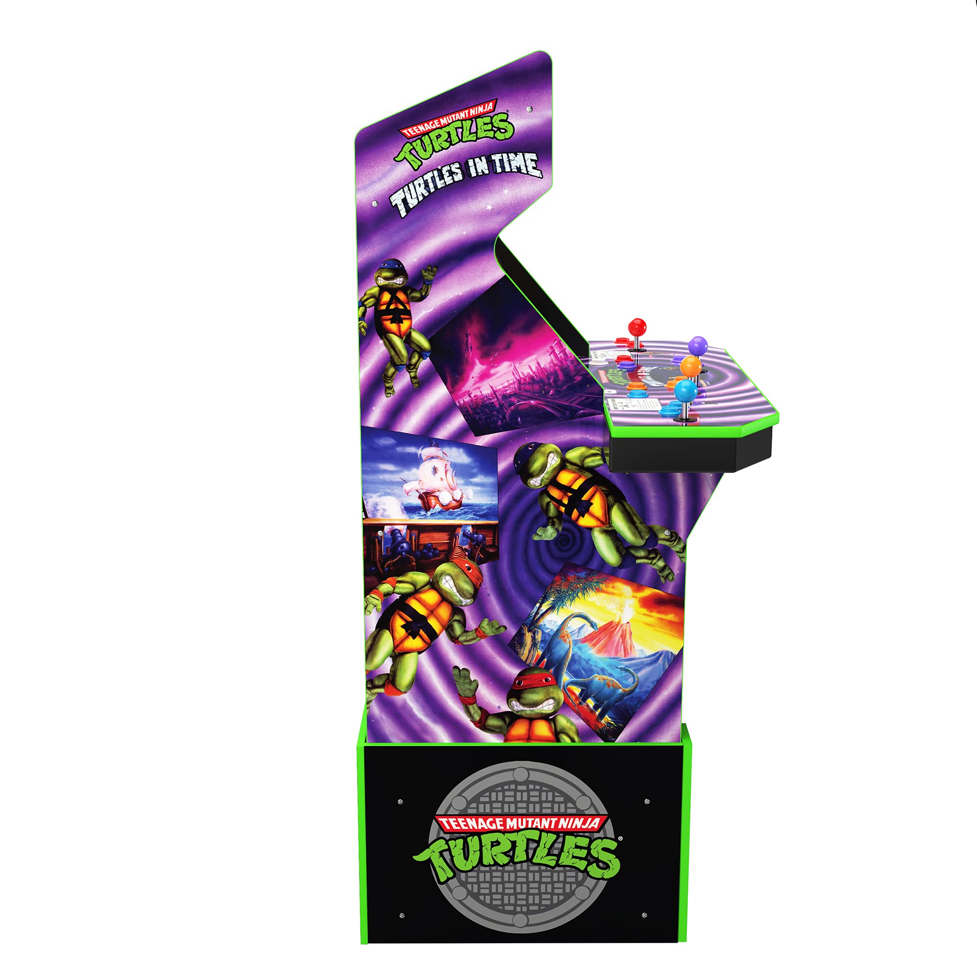 Arcade1Up Teenage Mutant Ninja Turtles Arcade Machine w/ Riser