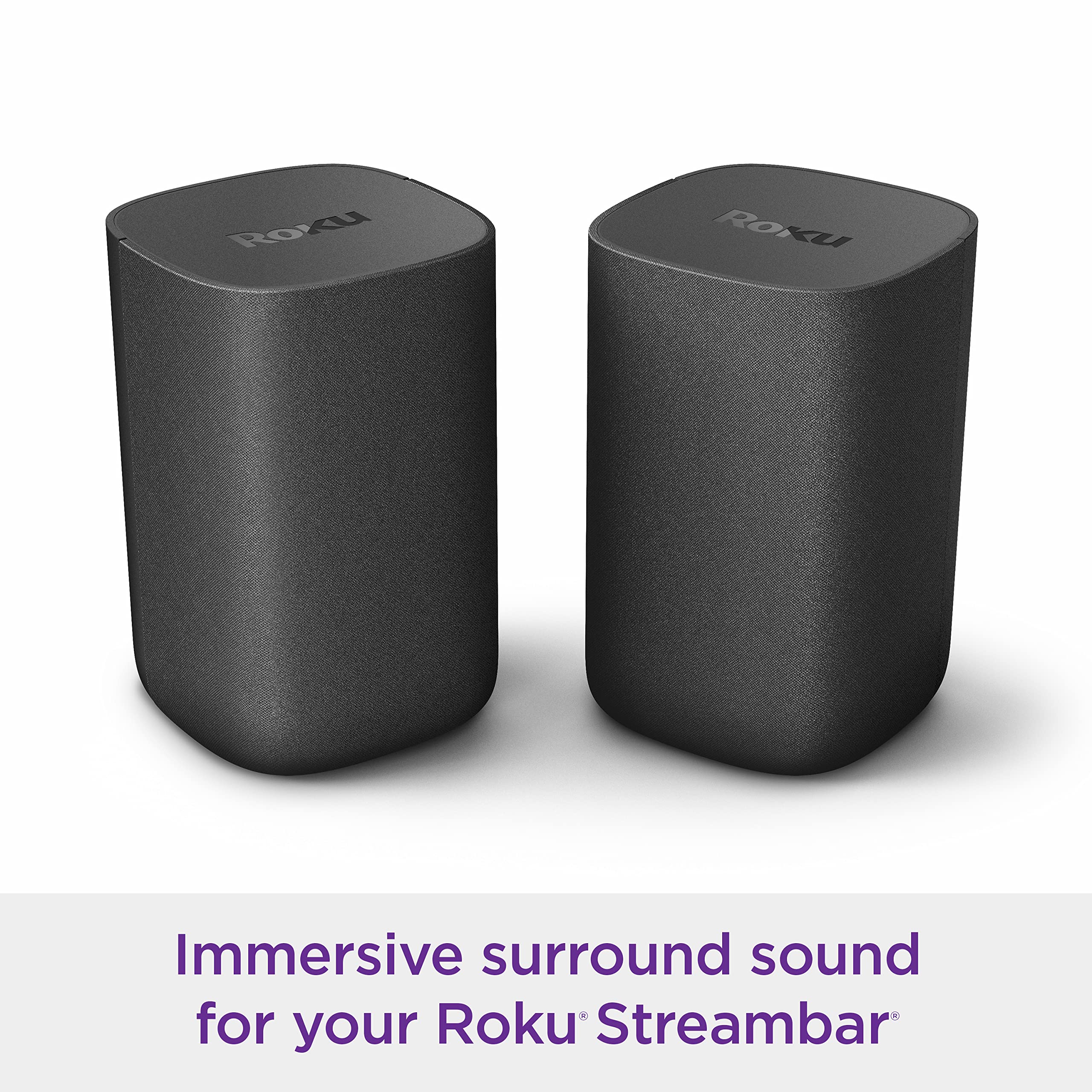 Roku Streambar Wireless Speakers | 4K HDR Streaming Device & Premium Soundbar All in One, Two Wireless TV Speakers, Voice Remote, Free & Live TV