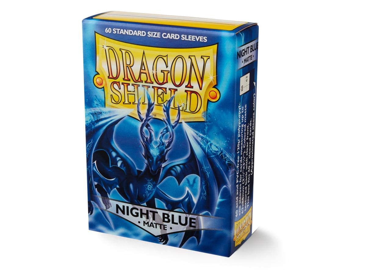 Arcane Tinmen Dragon Shield Standard Size Card Sleeves – Matte Night Blue 60CT – MTG Card Sleeves are Smooth & Tough – Compatible with Pokemon, Yugioh, & Magic The Gathering Card Sleeves,AT-11242