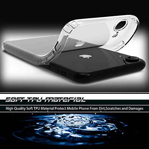 Migeec for iPhone XR Case Clear Soft Transparent Shockproof Protective Slim Thin Bumper Phone Cover for iPhone XR, 6.1 inch