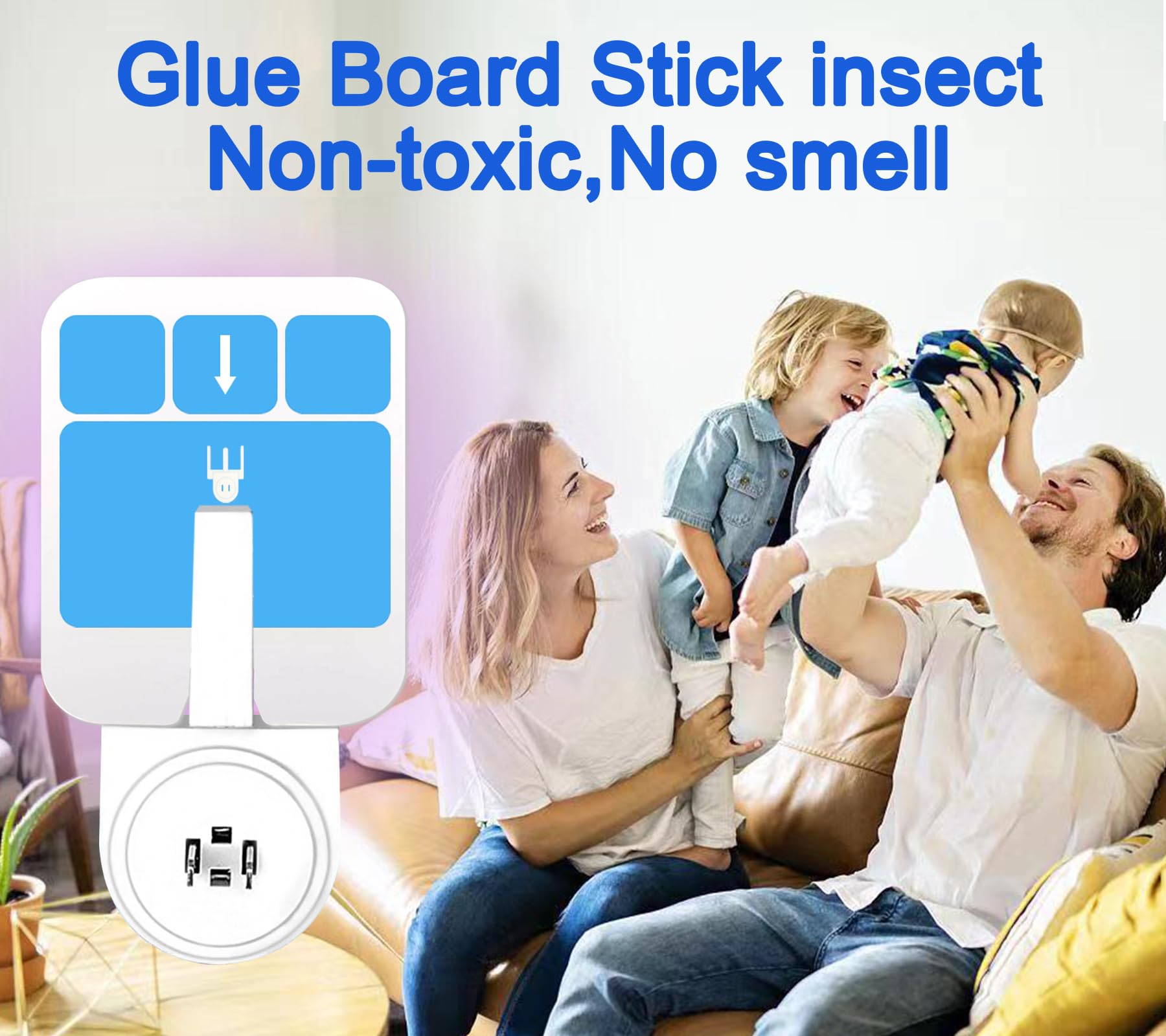 48 Pack Glue Card Compatible with Zevo Refill Home SH502 Refills DT3005W Dot Plug-in Sticky Card