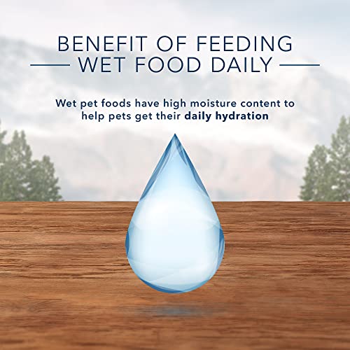 Blue Buffalo Wilderness Denali Dinner High Protein, Natural Wet Dog Food, Wild Salmon, Venison & Halibut 12.5-oz cans (Pack of 12)
