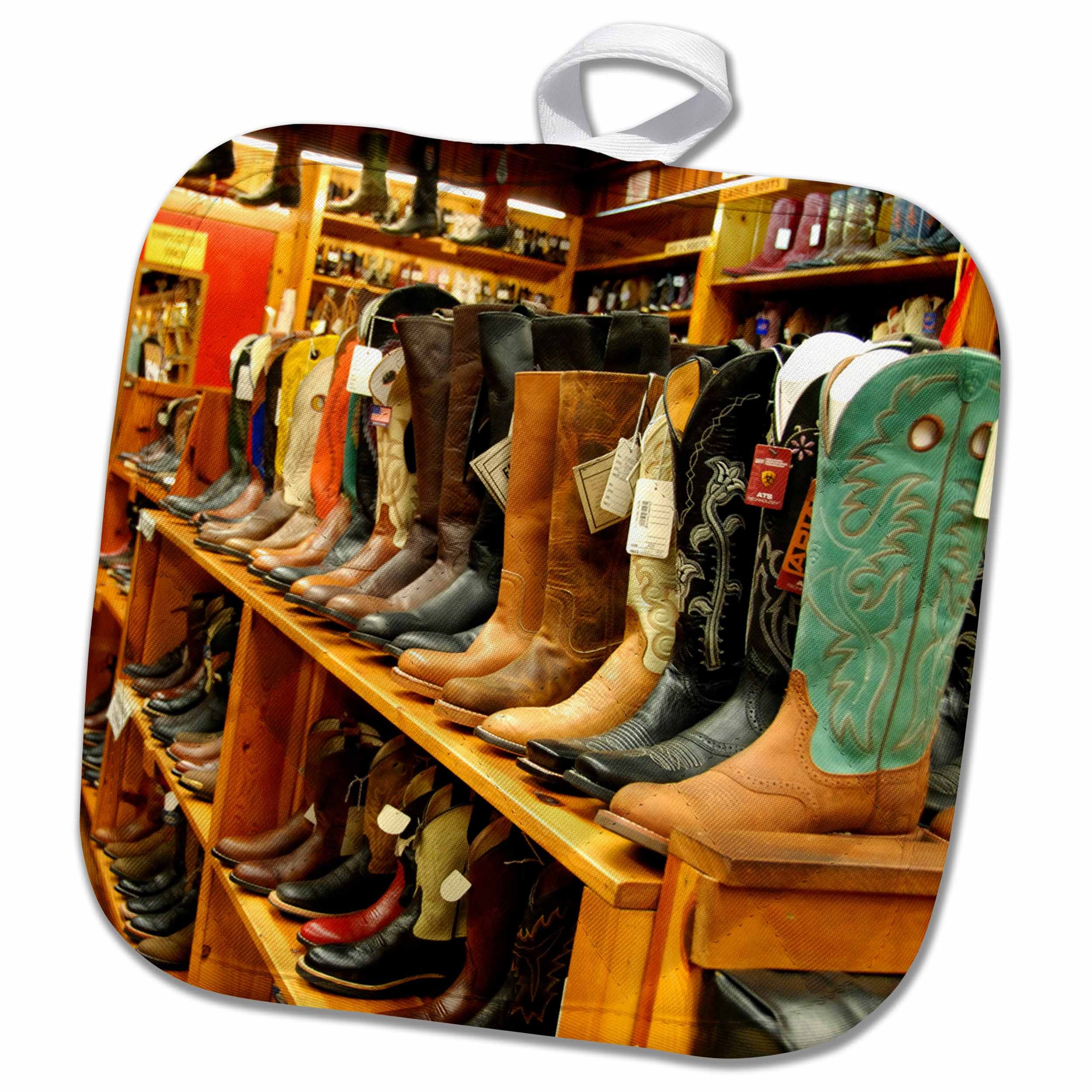 3D Rose Texas-Rio Grande Valley. Javelina Wildlife-Us44 Bja0137-Jaynes Gallery Pot Holder, 8" x 8"
