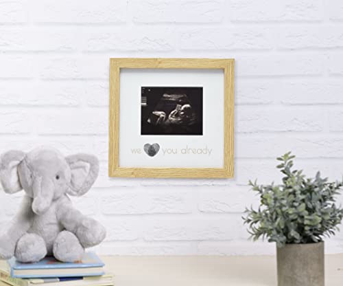 Reece Studio Thumbprint Sonogram Picture Frame, Gender Neutral Baby Keepsake Frame, Family Keepsake, With Included Ink Pad For Mom And Dad's Thumbprints