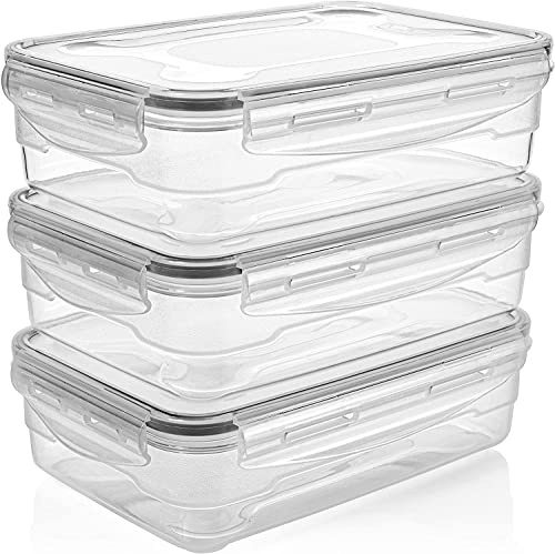 Homemaid Living Premium Airtight Plastic Storage Containers Easy Lock Lid, Microwave Freezer and Dishwasher Safe, Perfect Meal Prep or Food Storage Containers (Set of 7)