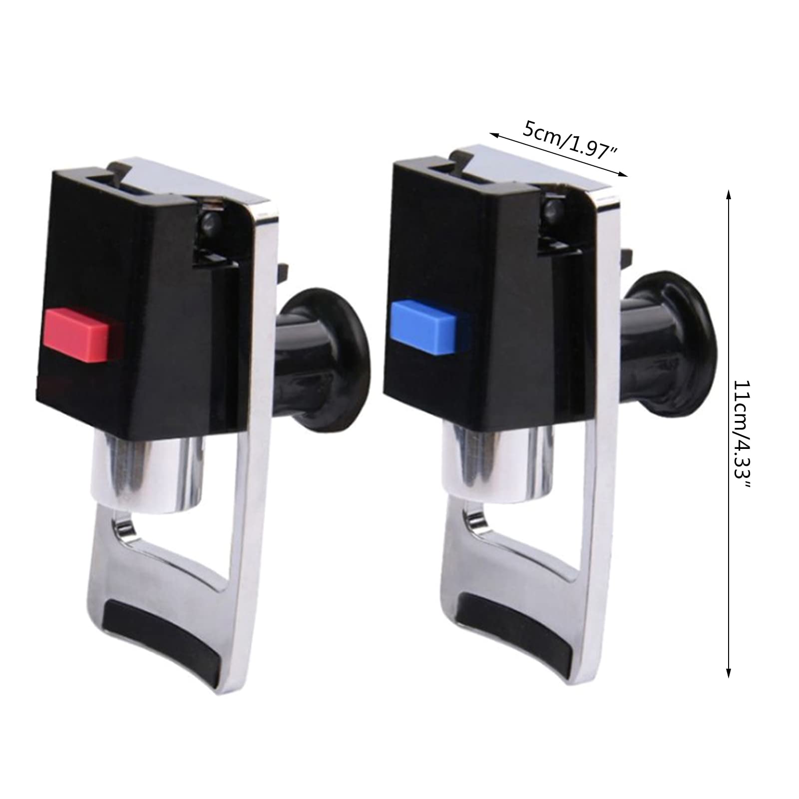 2 Pieces Push Spigot for Water Cooler Dispenser Blue and Red Pack Durable Blue and Red Pack Easy to Operate Gift Water Dispenser Tap Replacement