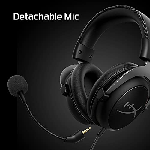 HyperX Cloud II - Gaming Headset, 7.1 Surround Sound, Memory Foam Ear Pads, Durable Aluminum Frame, Detachable Microphone, Works with PC, PS5, PS4, Xbox Series X|S, Xbox One – Red
