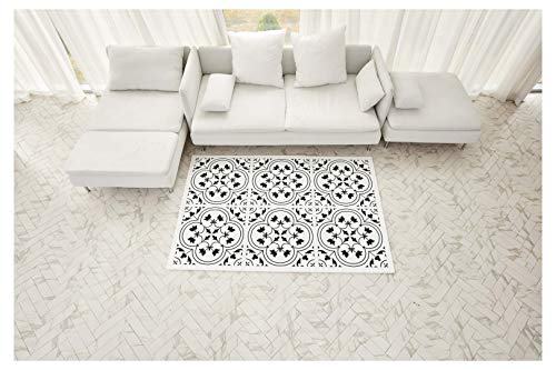 Eggyo Premium Stylish Foam Baby Mat, 72 by 48 Inches, White and Black