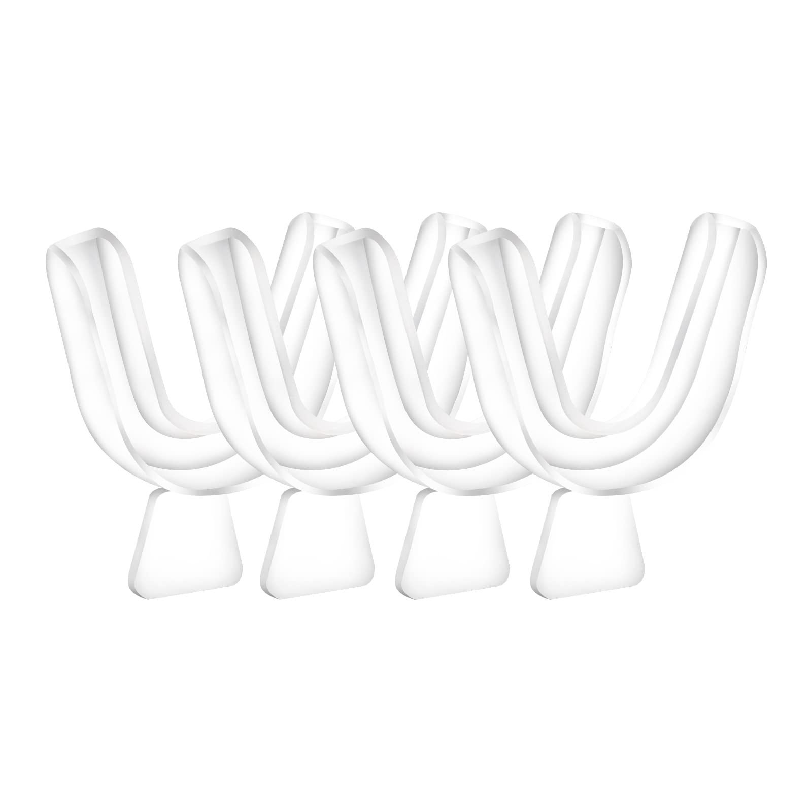 4pcs/Set Thermoform Moldable Dental Mouth Guard Teeth Protector, Whitening Kits Teeth Trays Dental Braces, Whitener Mouth Guard Oral Care Hygiene Bleaching Tooth Tool