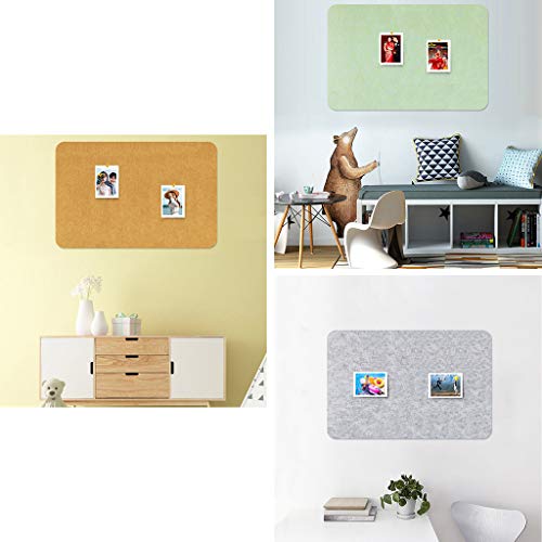 Wall decoration Felt Board, Room Decoration Photo Wall Note Board, Home Office Cork Board Wall Sticker, Foam (23.6x15.7 in)