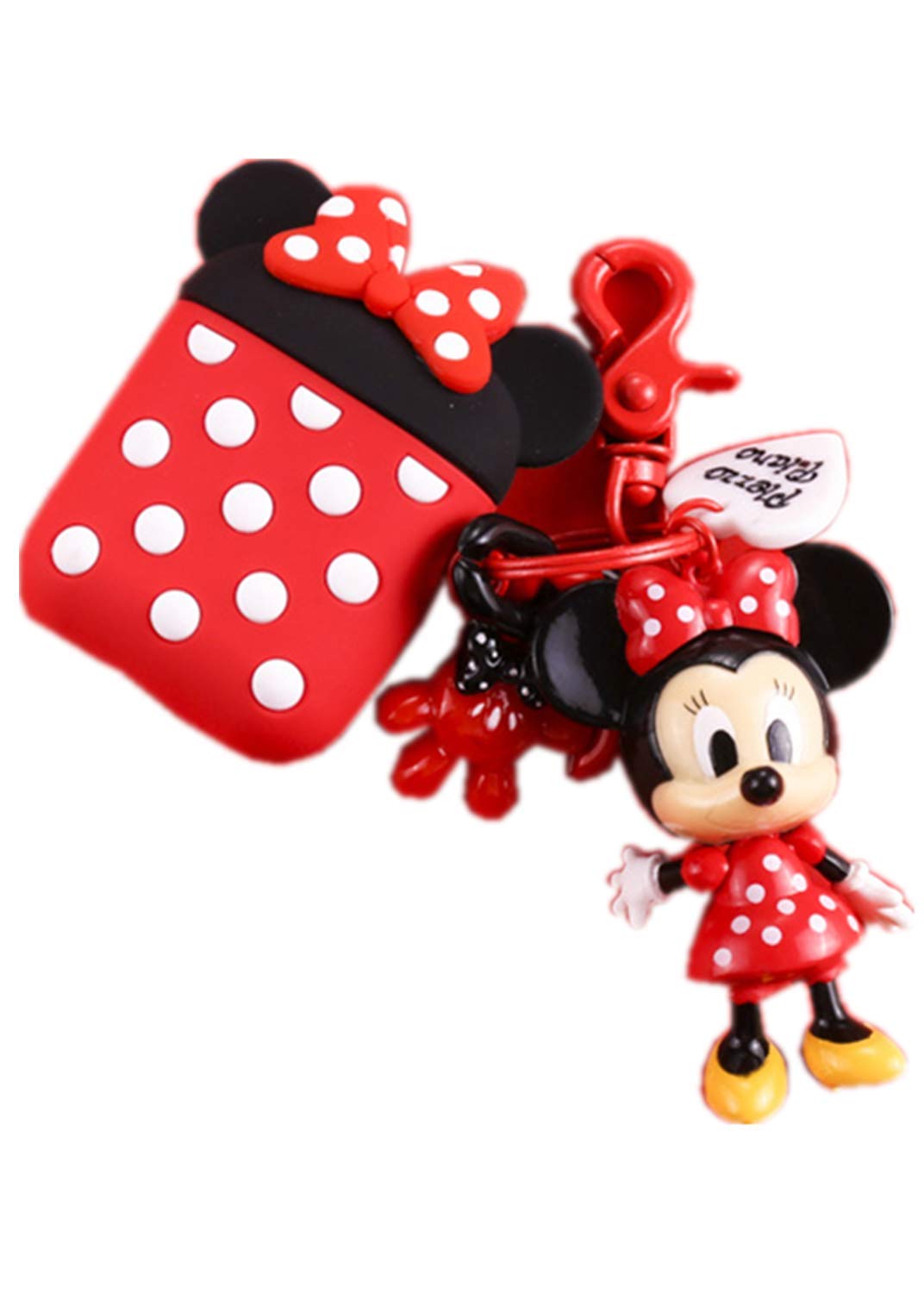 for AirPods Case,Cute Cartoon Headphones Cases for Apple AirPods Protective Shockproof Cover for Apple Airpods 1 & AirPods 2,Red
