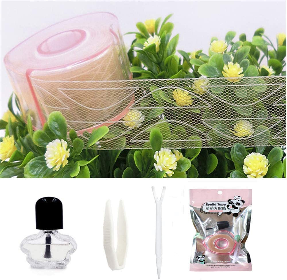 sheng'hang 200pair (400pcs) Non Sticky By a Box Makeup Breathable Lace Eyelid Tape - Big Eye Decoration Invisible Double Fold Eyelid Shadow Sticker Perfect for Hooded Droopy Uneven Mono-eyelids (B)