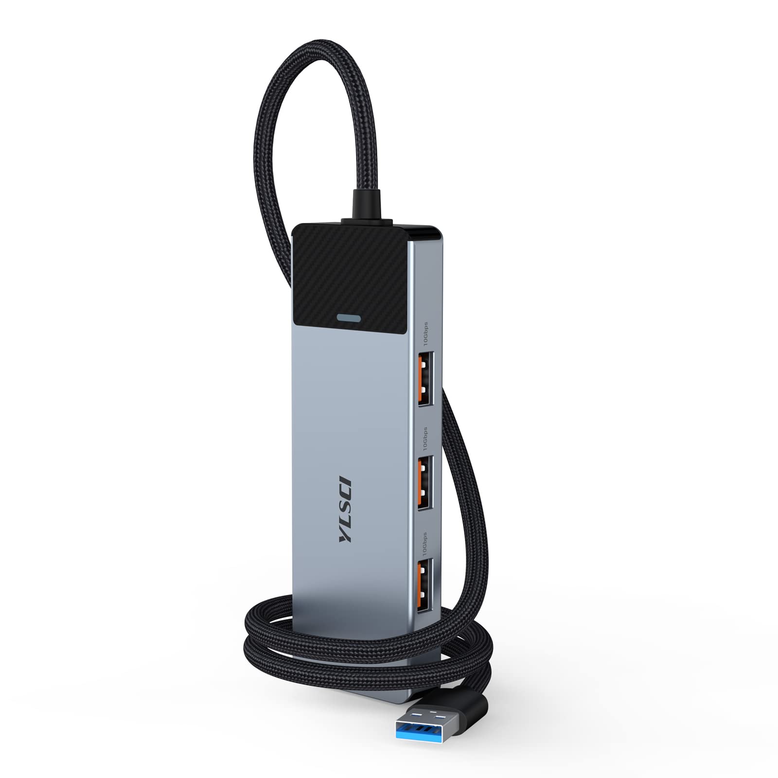 4 in 1 USB Hub,YLSCI USB Adapter, USB 3.2x4 (10Gbps), USB Splitter multiport Adapter, Compatible with Smartphones, laptops and Other USB Devices