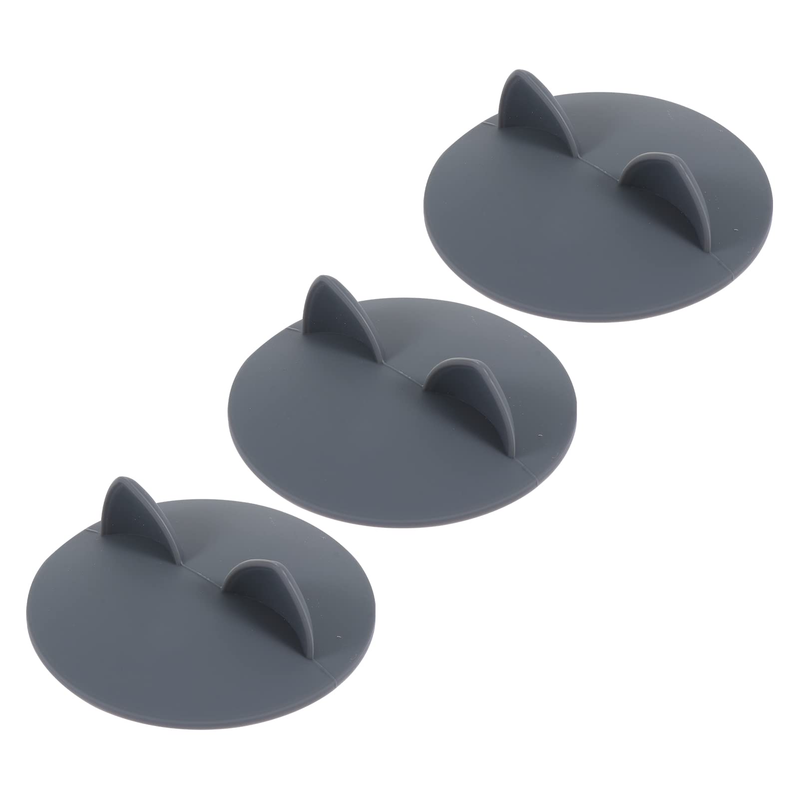 3pcs Cup Lid Silicone Lids for Cups Coffee Mug Lid Glass Coffee Tumbler Silicone Mug Cover Cup Seal Lid Glass Tea Cups Leak-proof Bottle Lid Wide Mouth Suction Bowl