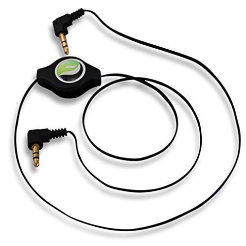 Aux Audio Cable Compatible with Amazon Fire 7 Kids (2022 Release),HD 8 (2022 Release),(2018 Release),(2016 Release) - Retractable 3.5mm Adapter Car Stereo Aux-in Cord Speaker Jack Wire