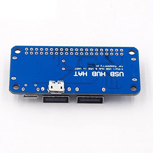 4 Ports USB HDM HUB HAT for Raspberry Pi 3/2 / Zero W Extension Board USB to UART for Serial Debugging Compatible with USB