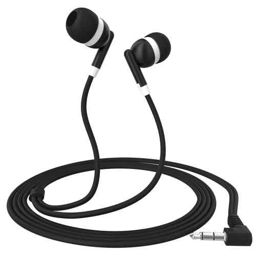 Maeline Bulk Earbuds with 3.5 mm Headphone Plug - 10 Pack Wholesale Bundle - Multi Color