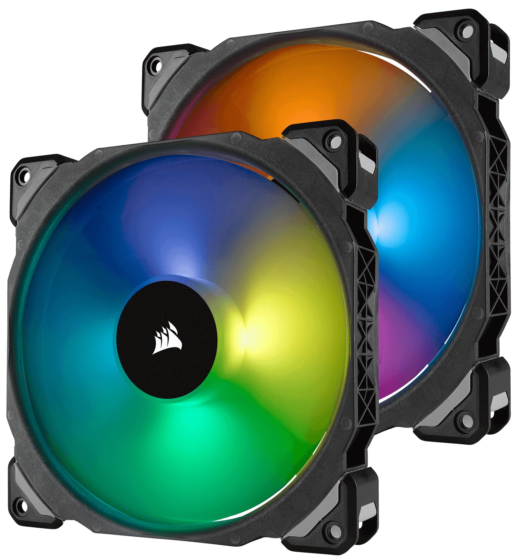 Corsair ML140 PRO 140mm Premium Magnetic Levitation RGB LED PWM Fan with Lighting Node Twin Pack (CO-9050078-WW)