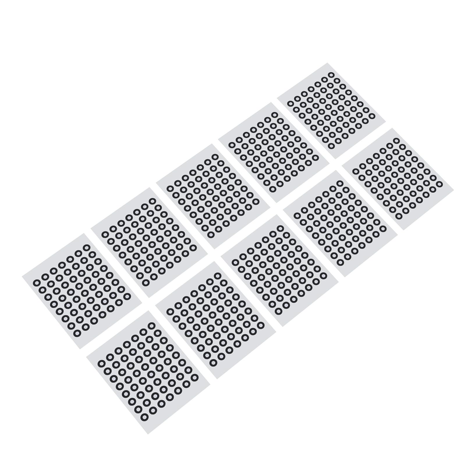 3D Scanning Marker, 10 Sheet 6mm 3D Scanning Marker Reusable 3D Tracking Dot Reference Point Marker for Optical Surveying