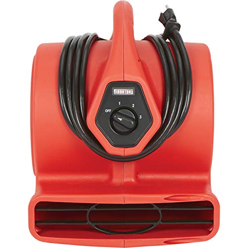 Ironton 1/8 HP Mini Air Mover/Dryer with Built-in Outlet - 500 CFM