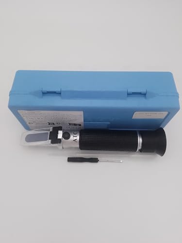 Alcohol Refractometer 0~80% for Liquor Spirit Alcohol Volume Percent Measurement with Automatic Temperature Compensation (ATC)