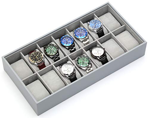 Magic Stackable Trays Closet Dresser Drawer Organizer for Accessories, Gadgets & Cosmetics, Storage Display Showcase Holder Box, Set of 2