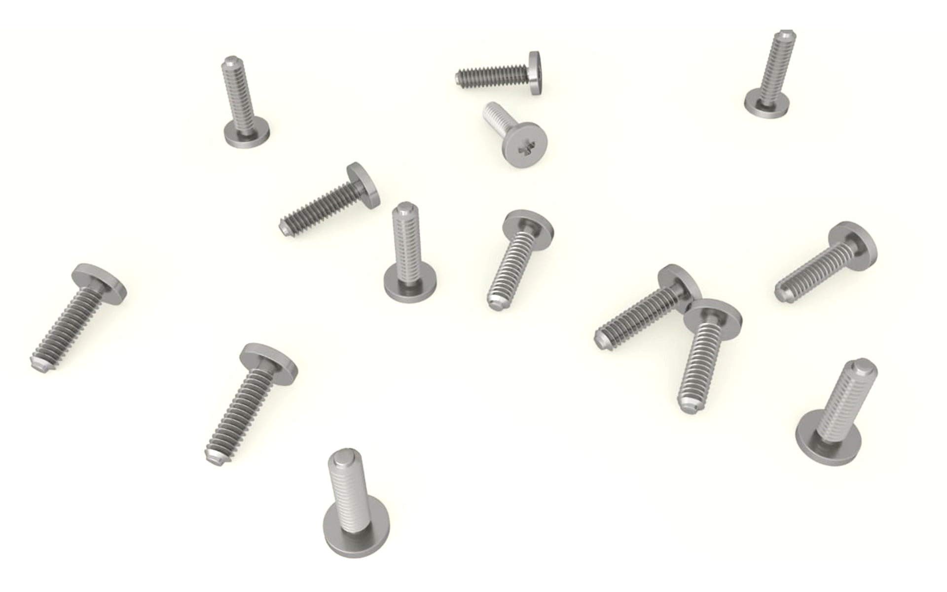 M1.6x6mm Silver Laptop Screws Notebook 1.6x6mm Wafer Head M1.6 Screw-Pack of 1000