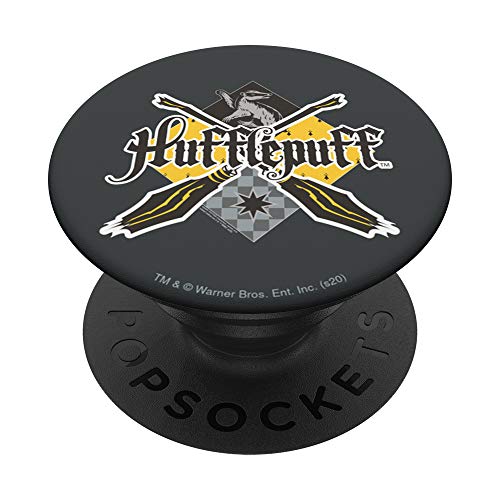 Harry Potter Hufflepuff Broomstick Badger Logo PopSockets Swappable PopGrip