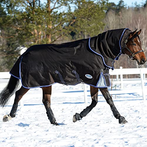 Weatherbeeta ComFiTec Ultra Cozi II Detach-A-Neck Heavy - Charcoal/Blue/White - 81"