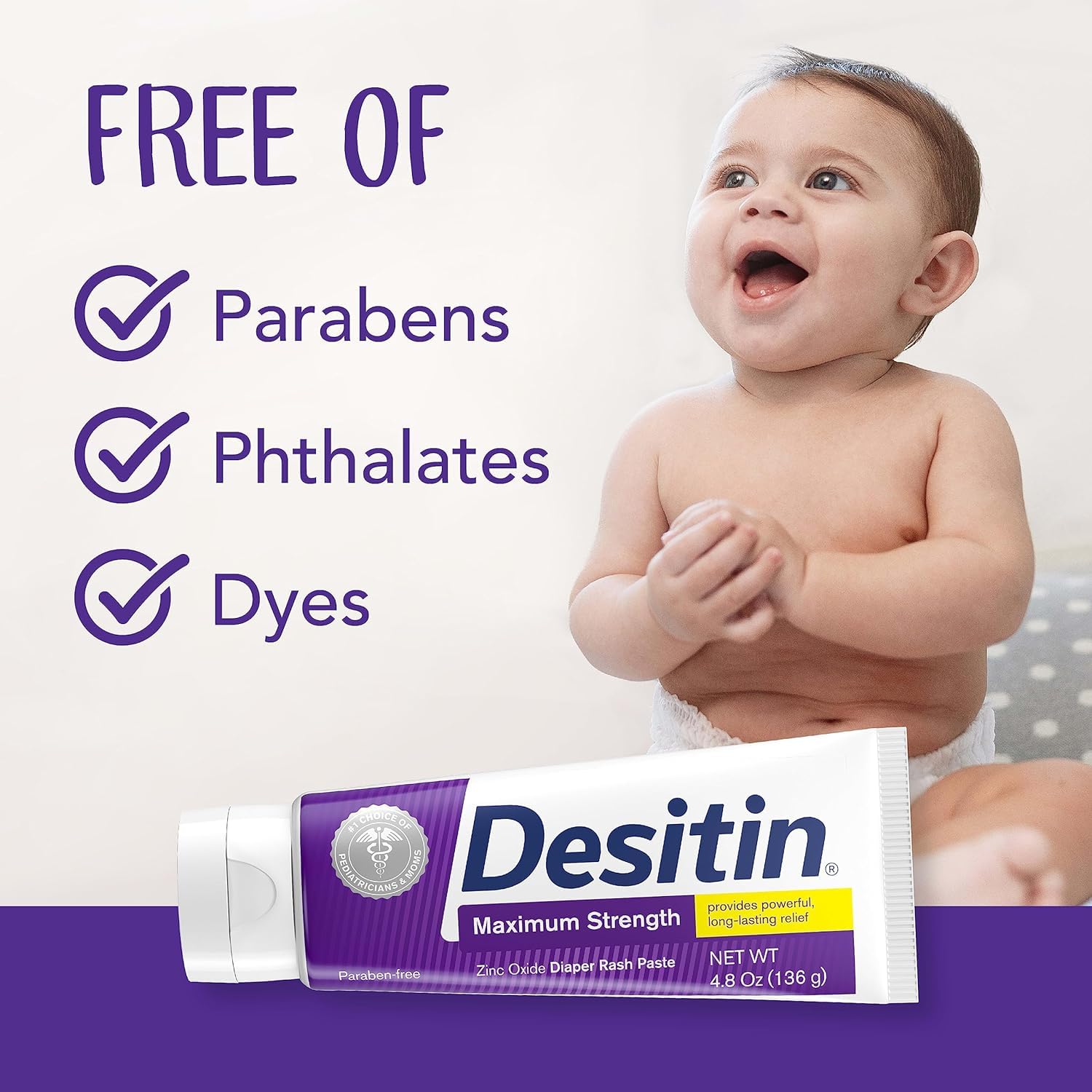 Desitin Diaper Rash Original Ointment 2 oz (4 Pack)