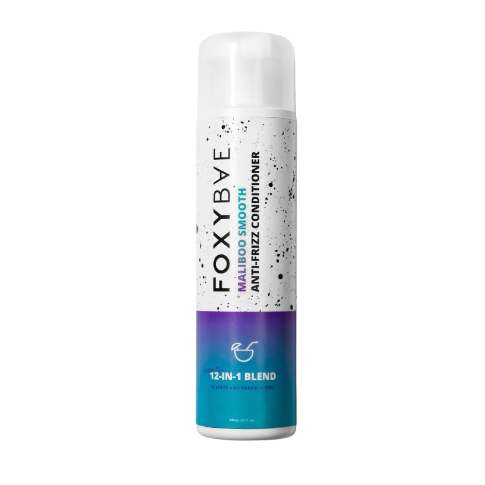 Foxybae Maliboo Smooth Anti-frizz Conditioner | 12-in-1 Blend Deep Moisture Conditioner - Cleanse & Calm Frizzy Hair - Perfect for Thick, Dry Hair | Sulfate-Free, Paraben-Free, Cruelty-Free (10 Fl Oz)