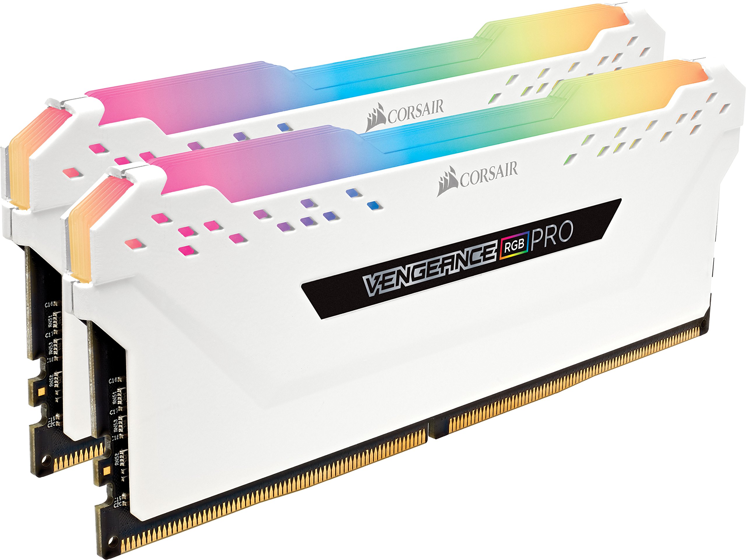 CORSAIR VENGEANCE RGB PRO 16GB (2x8GB) DDR4 3600MHz C18 LED Desktop Memory - White