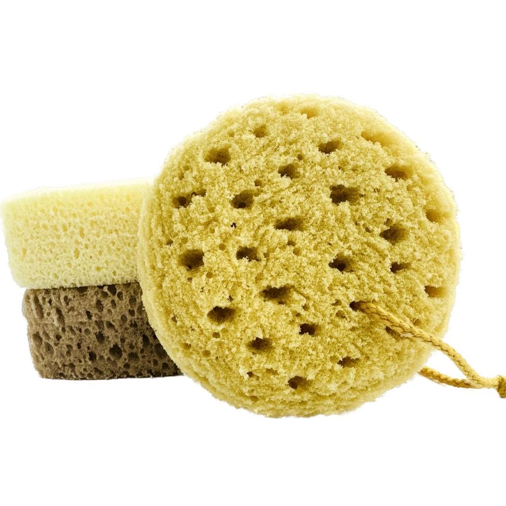 Michelle's Melting Pot Foam Bath Sponge Shower Sponge 3 Count (Variety Pack)