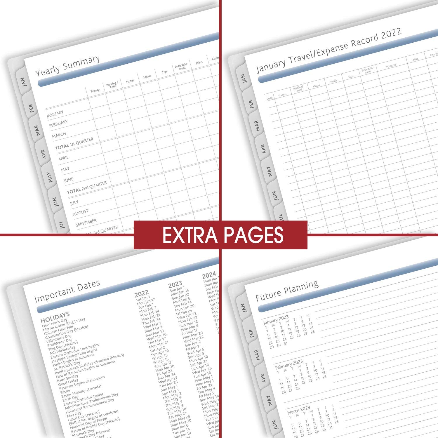 2022 Weekly & Monthly Planner Refill by AT-A-GLANCE, 8-1/2" x 11", Large, Wirebound, Outlink (70200910)