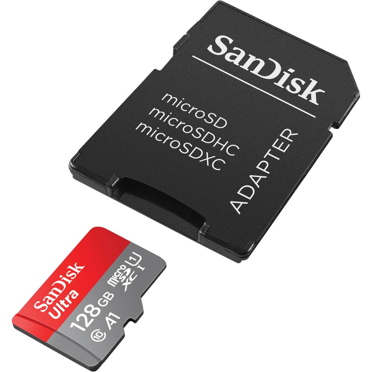 SanDisk 128GB Ultra UHS-I Class 10 A1 microSDXC Memory Card, 120MB/s Read, 10MB/s Write