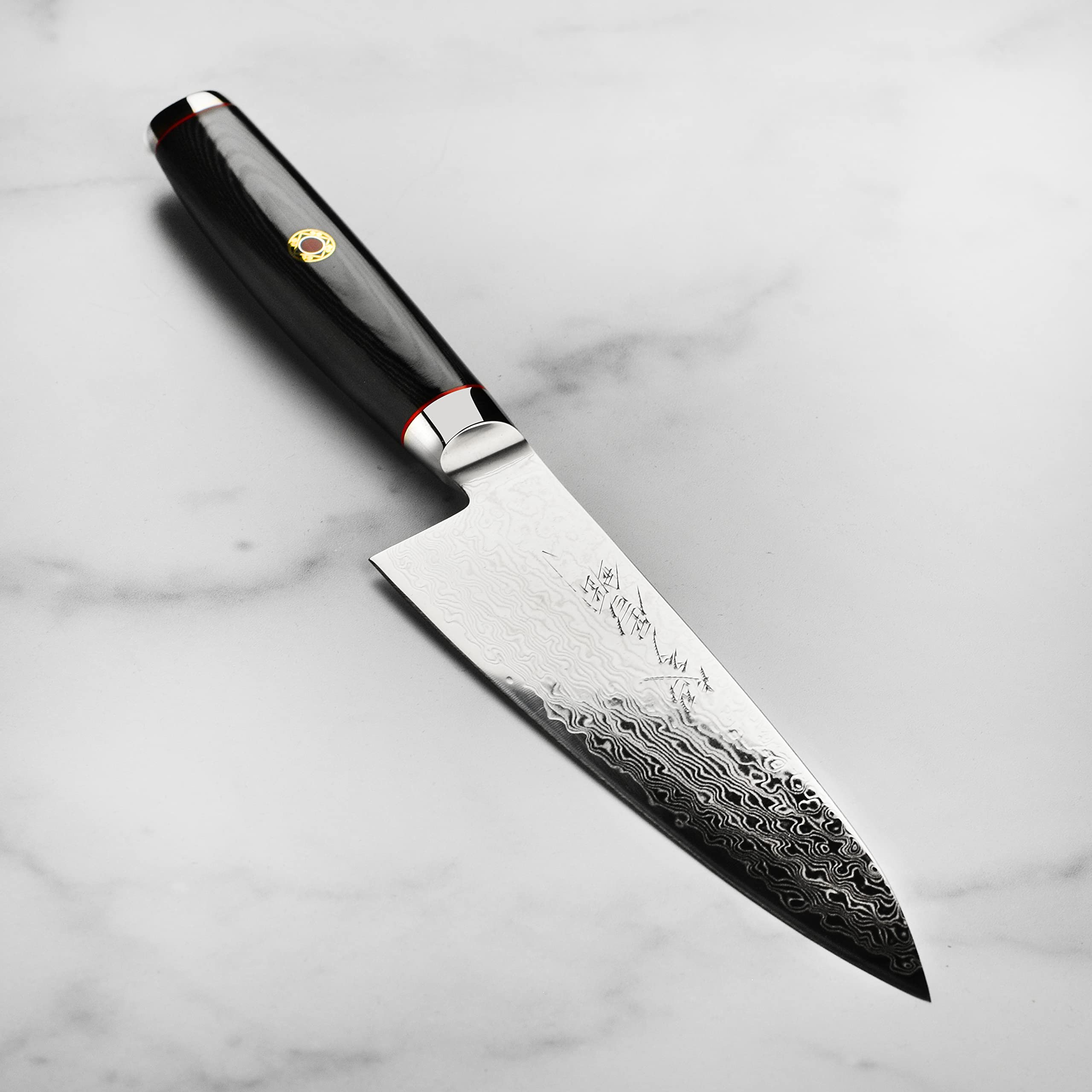 Enso SG2 Chef's Knife - Made in Japan - 101 Layer Stainless Damascus, 6"