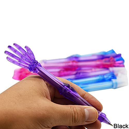 Maydahui 12PCS Finger Bone Ballpoint Pen Cute Gestures Pens Black Ink for All Saints' Day Girl Students School