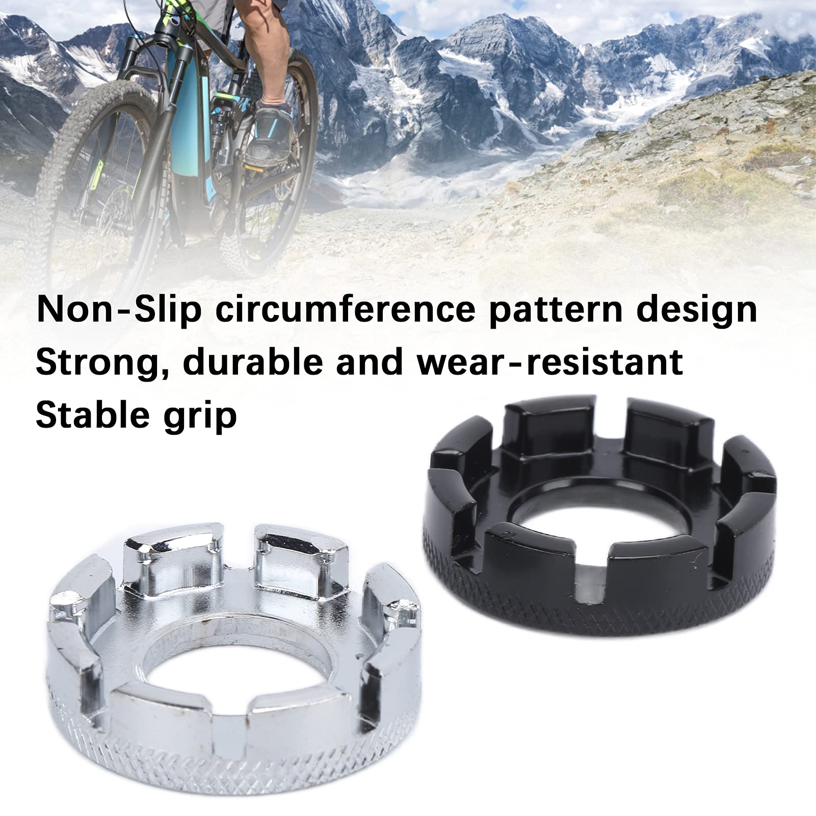 Bike Spoke Wrench, Wear-Resistant Spoke Wrench Stable Grip for Correcting Wheel Deformation for Adjusting Steel Wire Tightness