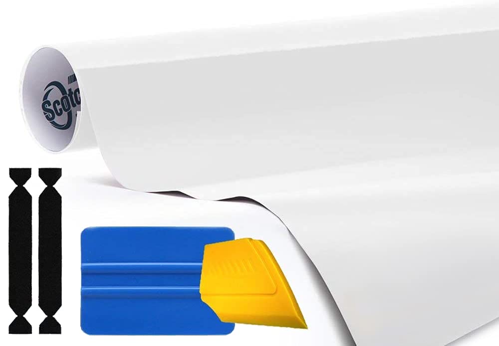 3M 1080 Gloss White Vinyl Wrap Roll Including Toolkit (1ft x 5ft)